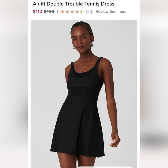 ALO Yoga | Dresses | Alo Airlift Double Trouble Tennis Dress | Poshmark